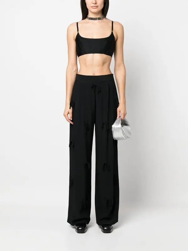 Viktor & Rolf Bow Detailing Wide Leg Trousers