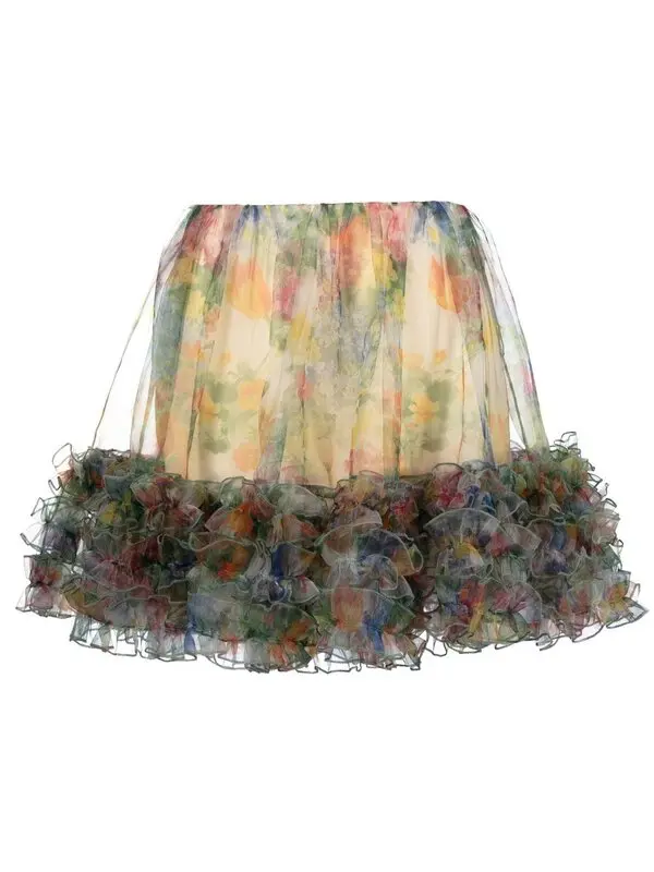 Viktor & Rolf Blooming Summer Frill Mini Skirt