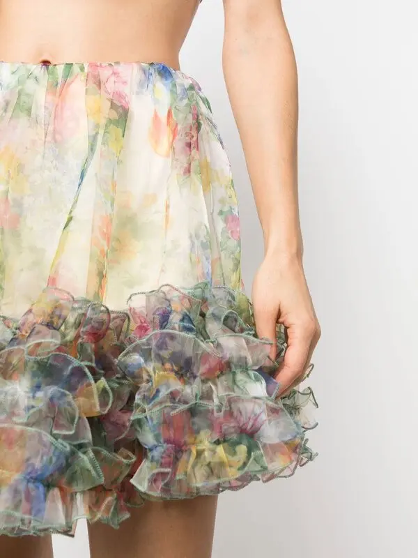 Viktor & Rolf Blooming Summer Frill Mini Skirt