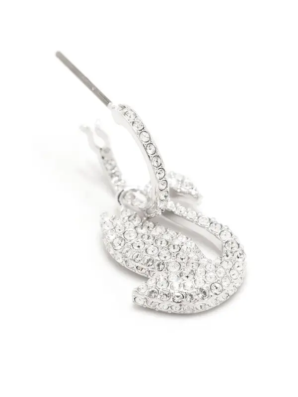 SWAROVSKI Swan Hoop Earrings