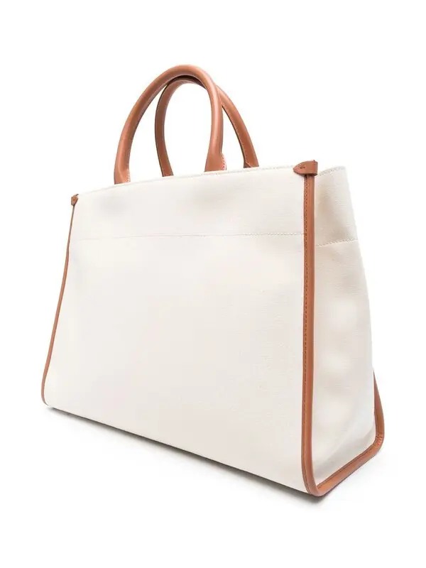 LANVIN Logo-print Leather Tote