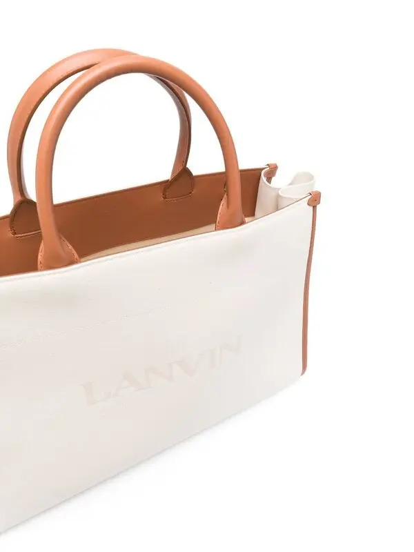 LANVIN Logo-print Leather Tote