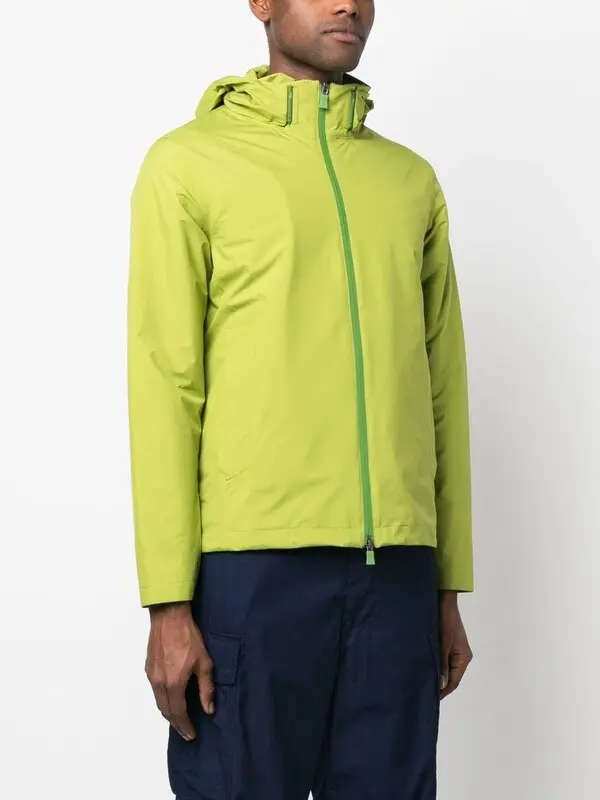 Herno Zip-up Hooded Jacket - Green
