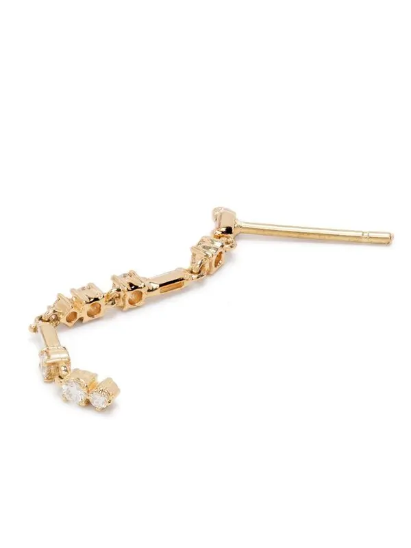 SUZANNE KALAN 18kt Yellow Diamond Dangle Drop Earrings
