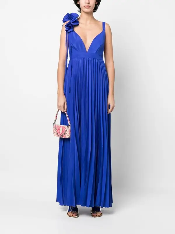 P.a.r.o.s.h Palmer Pleated Maxi Dress
