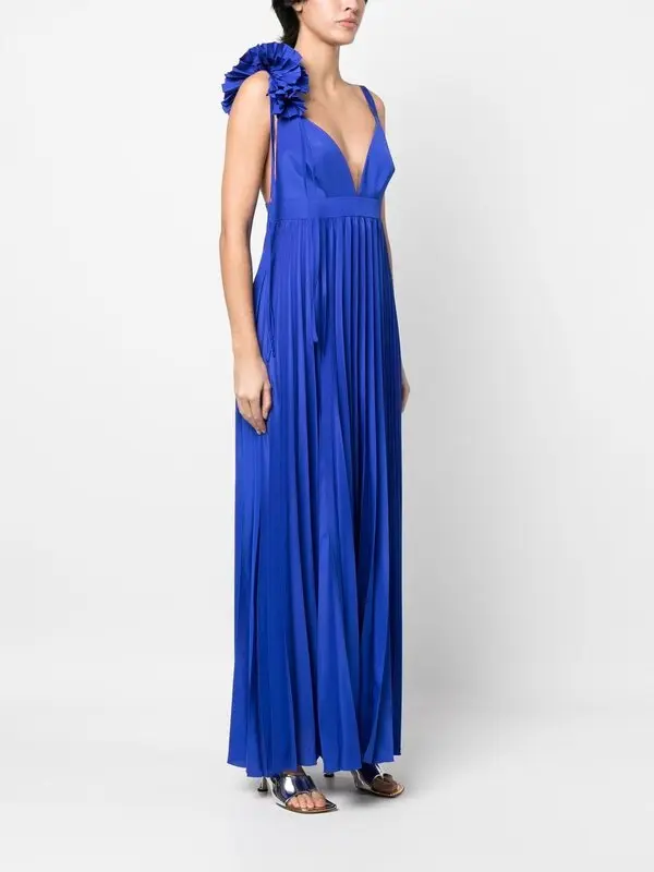 P.a.r.o.s.h Palmer Pleated Maxi Dress