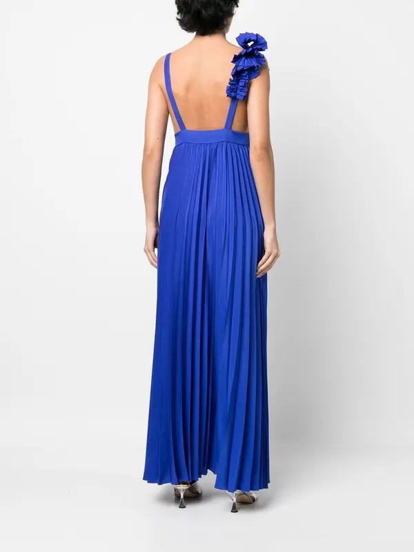 P.a.r.o.s.h Palmer Pleated Maxi Dress