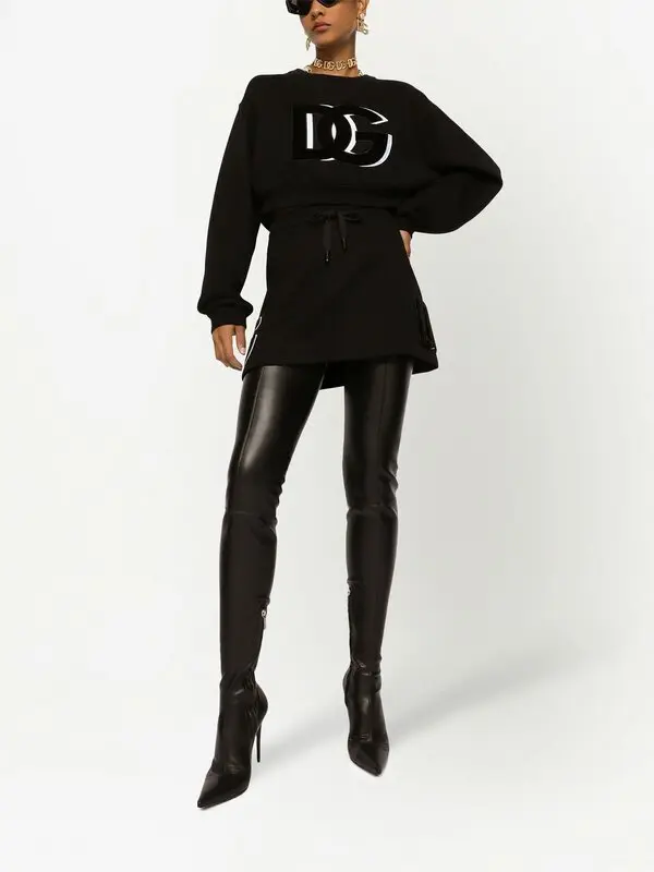 Dolce & Gabbana Dg Logo Cropped Sweatshirt
