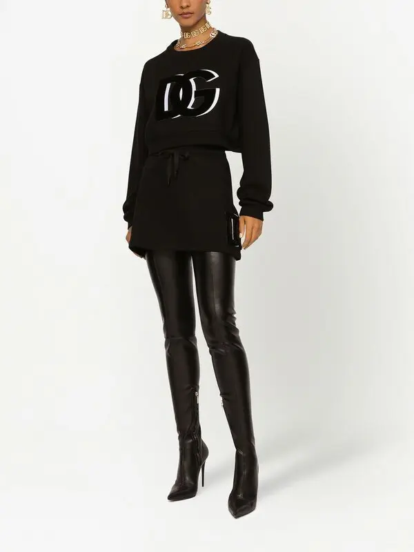 Dolce & Gabbana Dg Logo Cropped Sweatshirt