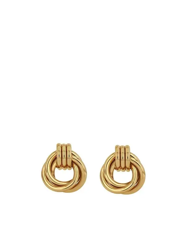 ANINE BING Triple Knot -tone Earrings - Gold