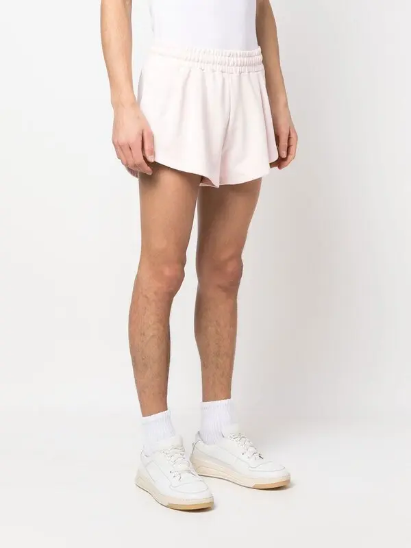 BARROW Slogan-print Track Shorts - Pink