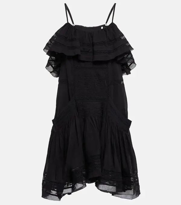 MARANT ETOILE Moly Tiered Mini Dress