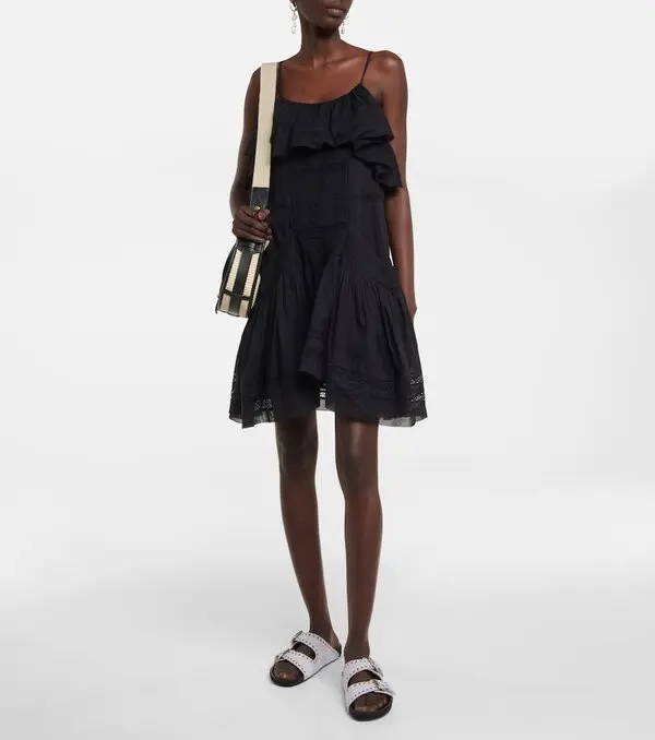 MARANT ETOILE Moly Tiered Mini Dress