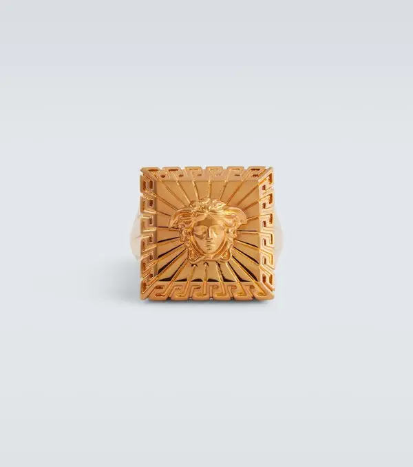 Versace Medusa Square Ring - Gold