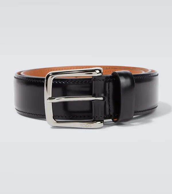 TOD'S Leather Belt - Black