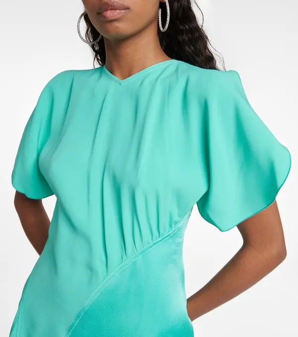 Victoria Beckham Asymmetric Minidress - Green
