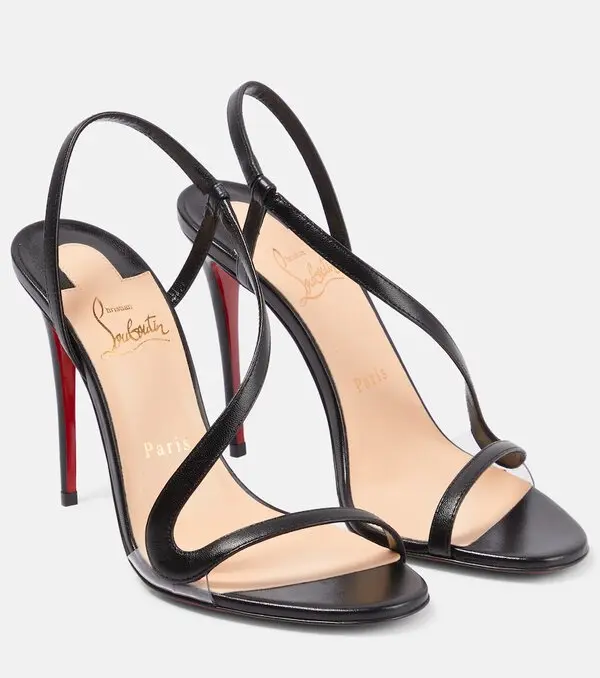 CHRISTIAN LOUBOUTIN Rosalie Leather Sandals - Black