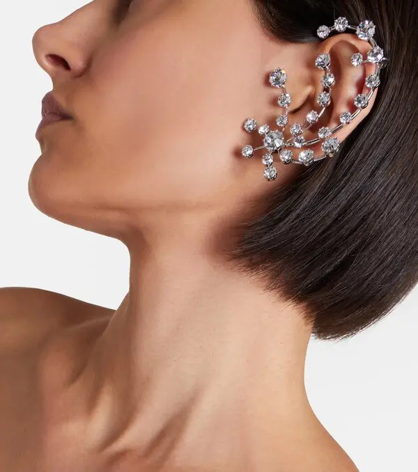 Magda Butrym Crystal-embellished Hoop Earrings
