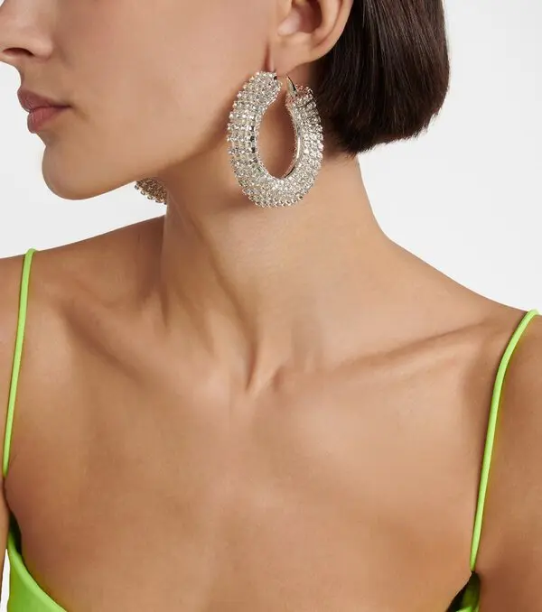 Magda Butrym Crystal-embellished Hoop Earrings