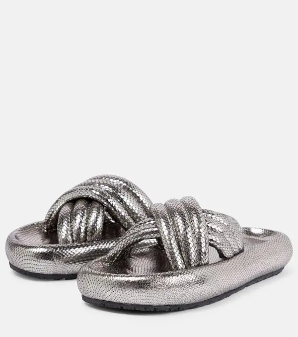 Isabel Marant Étoile Niloo Snake-effect Leather Sandals