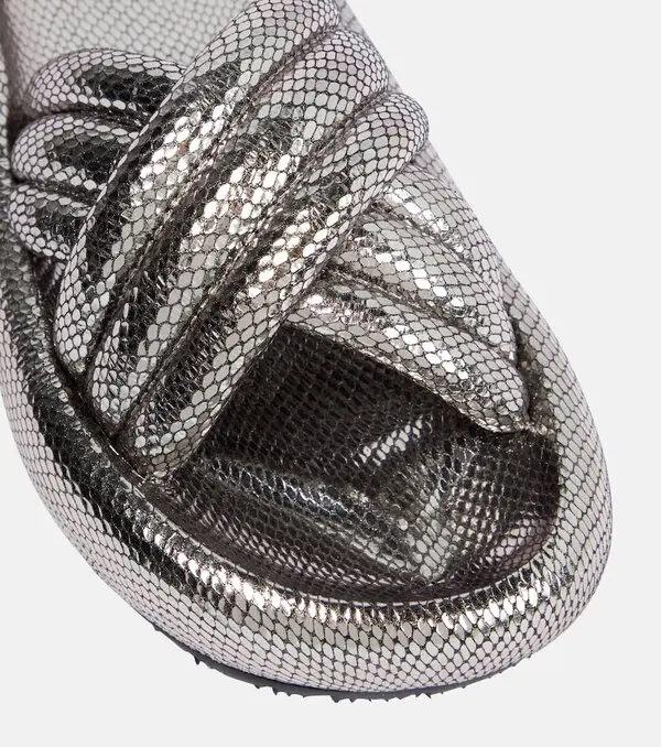 Isabel Marant Étoile Niloo Snake-effect Leather Sandals