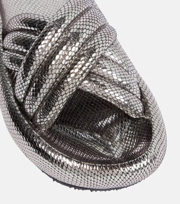 Isabel Marant Étoile Niloo Snake-effect Leather Sandals