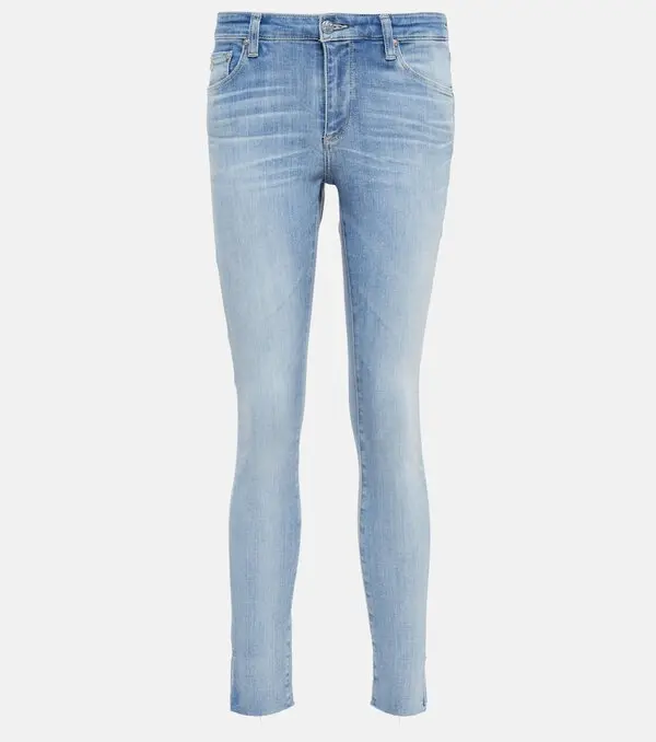 Ag Split Cuff Skinny Jeans