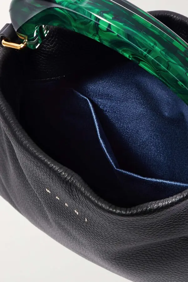 Marni Venice Small Textured-leather Tote