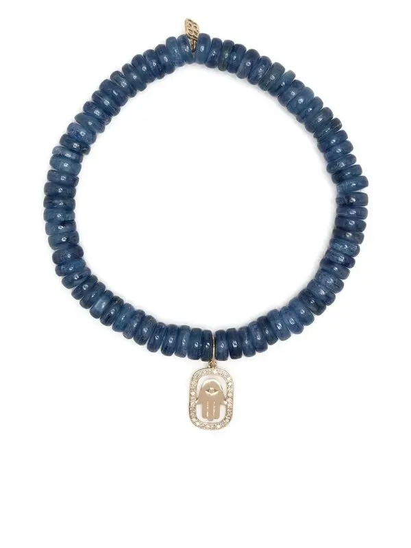SYDNEY EVAN 14kt Yellow Gold Kyanite And Diamond Bracelet - Blue