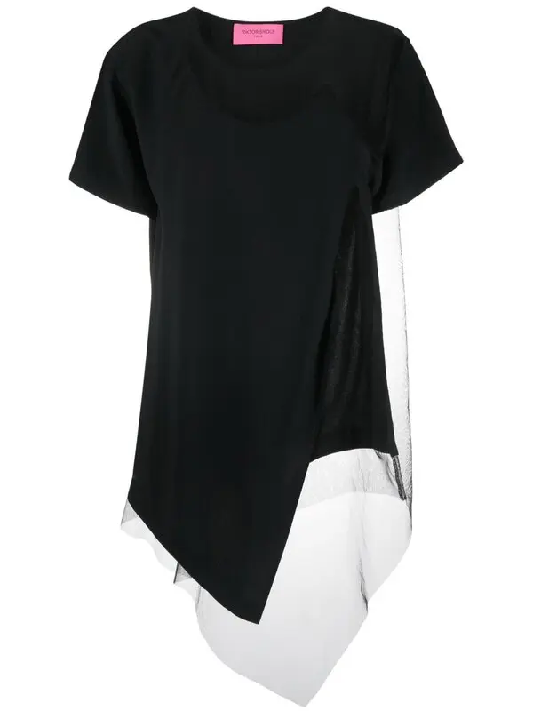 Viktor & Rolf Floating Time Mesh-panel T-shirt - Black