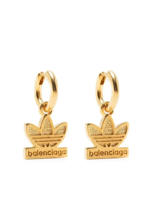 シースーさん専用BALENCIAGA×adidasコラボピアス　片耳 Balenciaga X Adidas Trefoil-Charm Earrings - Gold | Editorialist