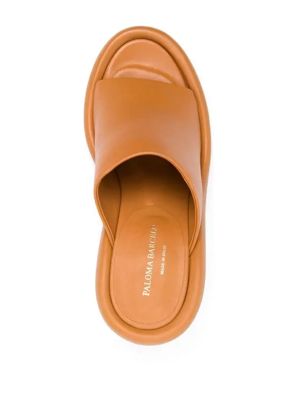 PALOMA BARCELO 110mm Leather Open-toe Sandals