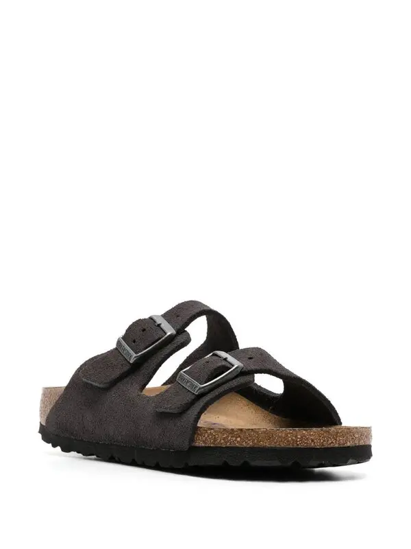 BIRKENSTOCK Arizona Leather Sandals - Grey