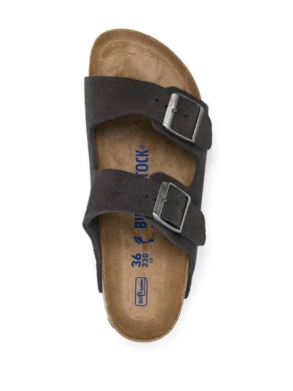 BIRKENSTOCK Arizona Leather Sandals - Grey