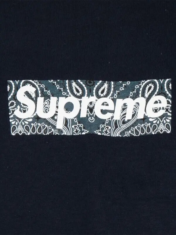 Supreme Bandana Box Logo T-Shirt In Blue - 42% Off | Editorialist