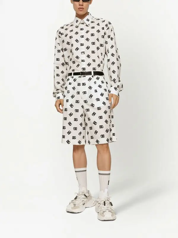 Dolce & Gabbana Dg Monogram Cotton Shirt
