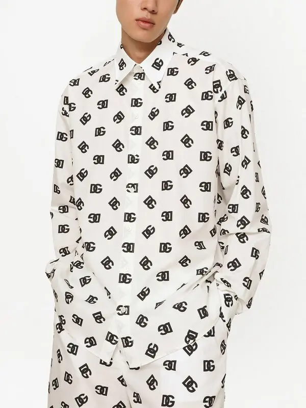Dolce & Gabbana Dg Monogram Cotton Shirt