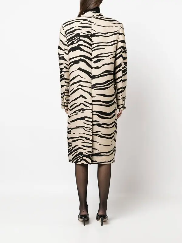 Stella McCartney Tiger Print Double-breasted Coat
