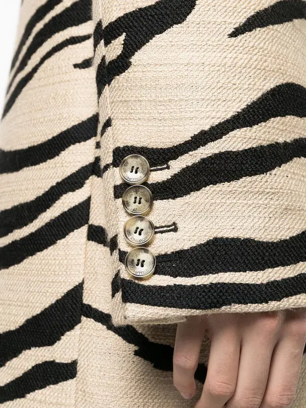 Stella McCartney Tiger Print Double-breasted Coat