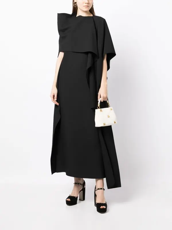 Valentino Garavani Draped Midi Dress