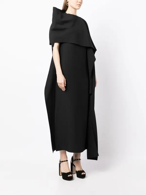 Valentino Garavani Draped Midi Dress