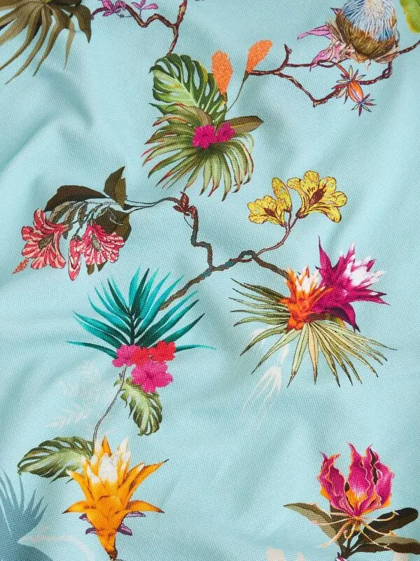 Etro Floral-print Cotton Polo Shirt