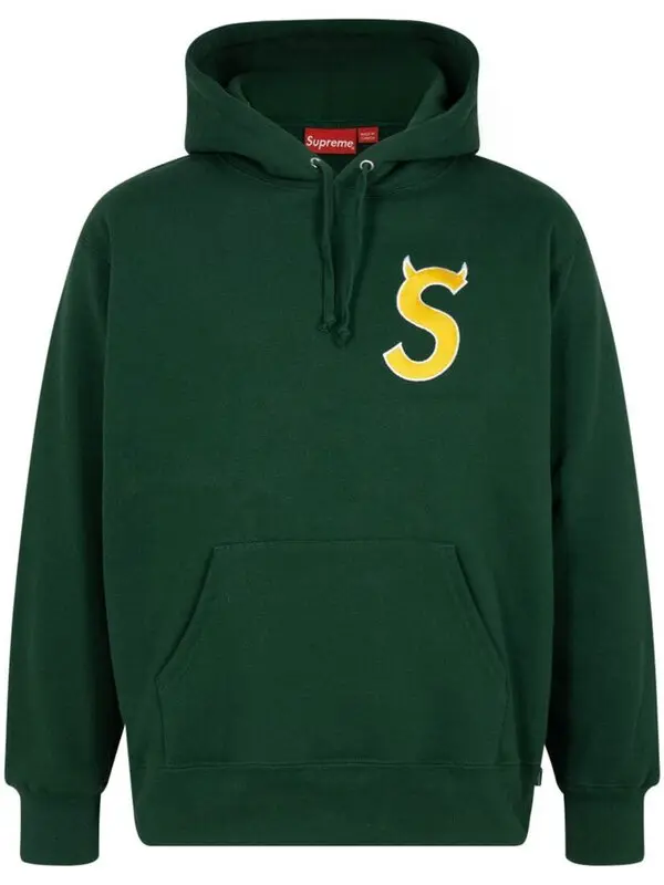 Supreme Logo Drawstring Hoodie - Green