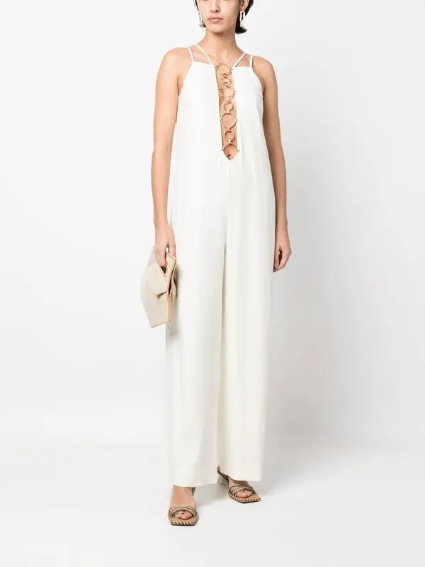 Cult Gaia Raye Linen-blend Jumpsuit