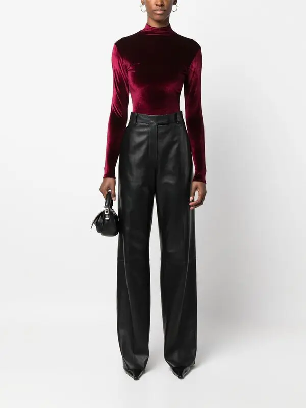 ATU BODY COUTURE Velvet Bodysuit - Red