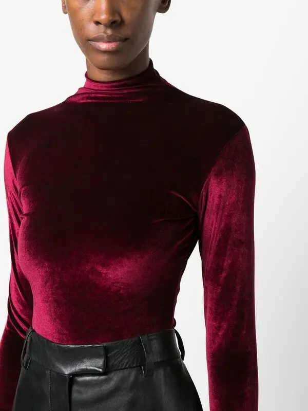 ATU BODY COUTURE Velvet Bodysuit - Red