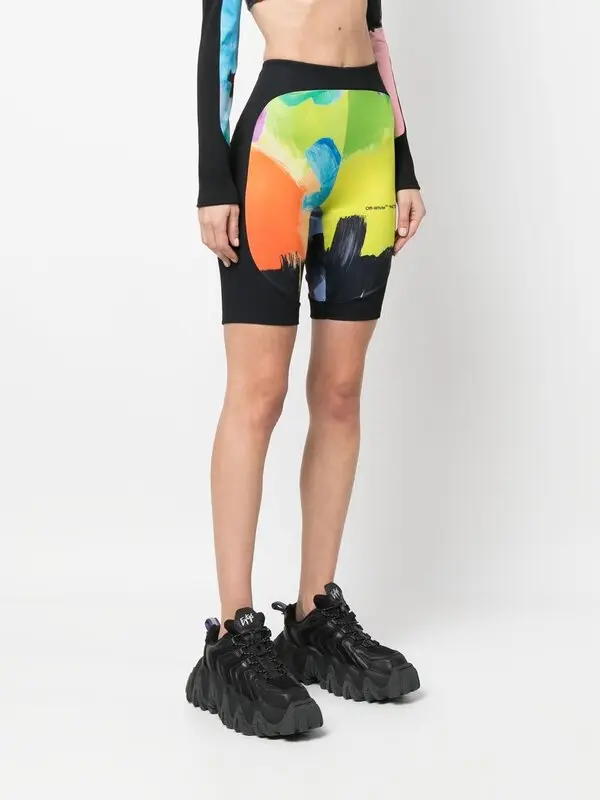 Off-White Brush Stroke Biker Shorts