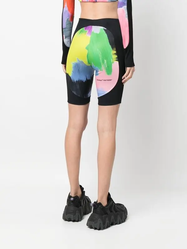 Off-White Brush Stroke Biker Shorts