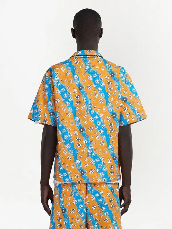 Marni Daisy-print Patch-pocket Shirt