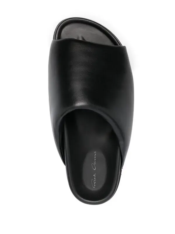 Rick Owens Granolas Padded Slides - Black